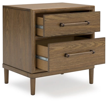 Roanhowe Two Drawer Night Stand – Ashley Furniture - Brunei