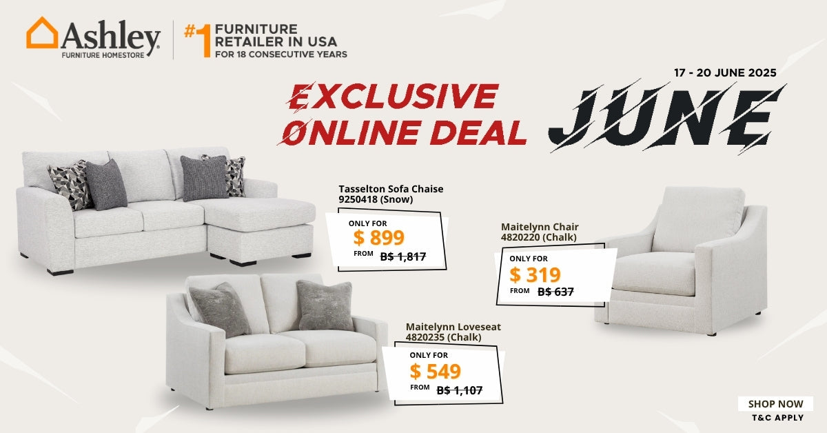 June Exclusive Deal – Ashley Furniture - Brunei