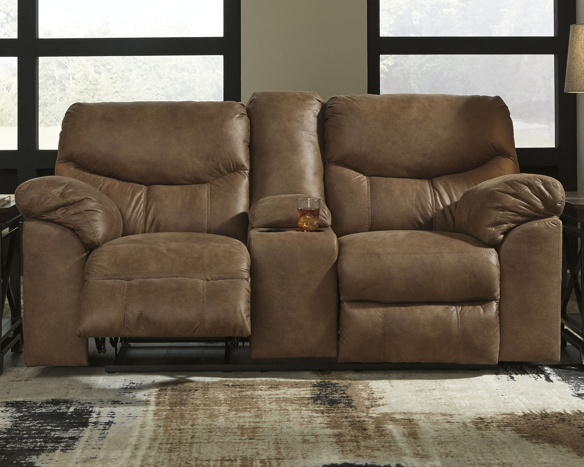 Boxberg Reclining Loveseat with Console – Ashley Furniture - Brunei