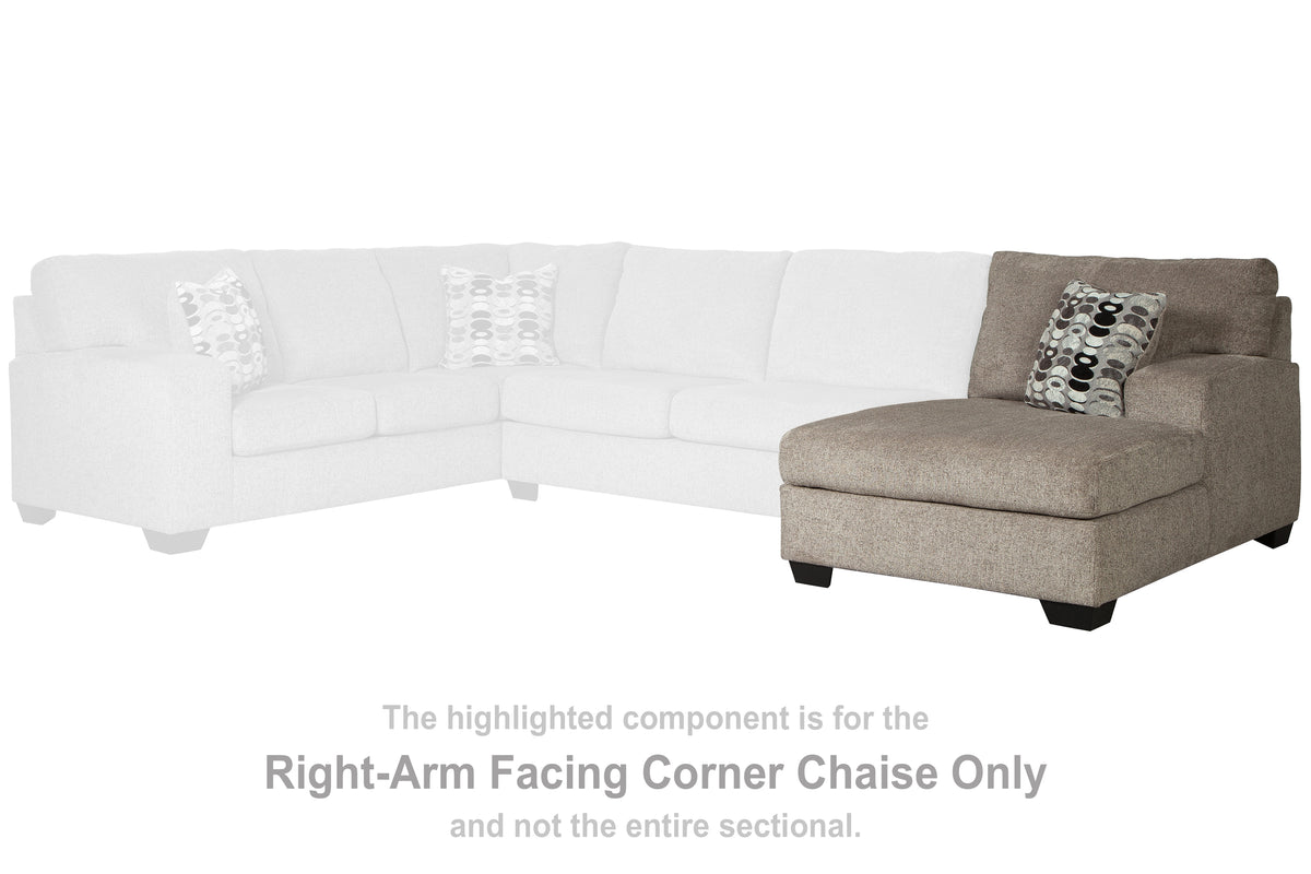 Ballinasloe Right-Arm Facing Corner Chaise – Ashley Furniture - Brunei