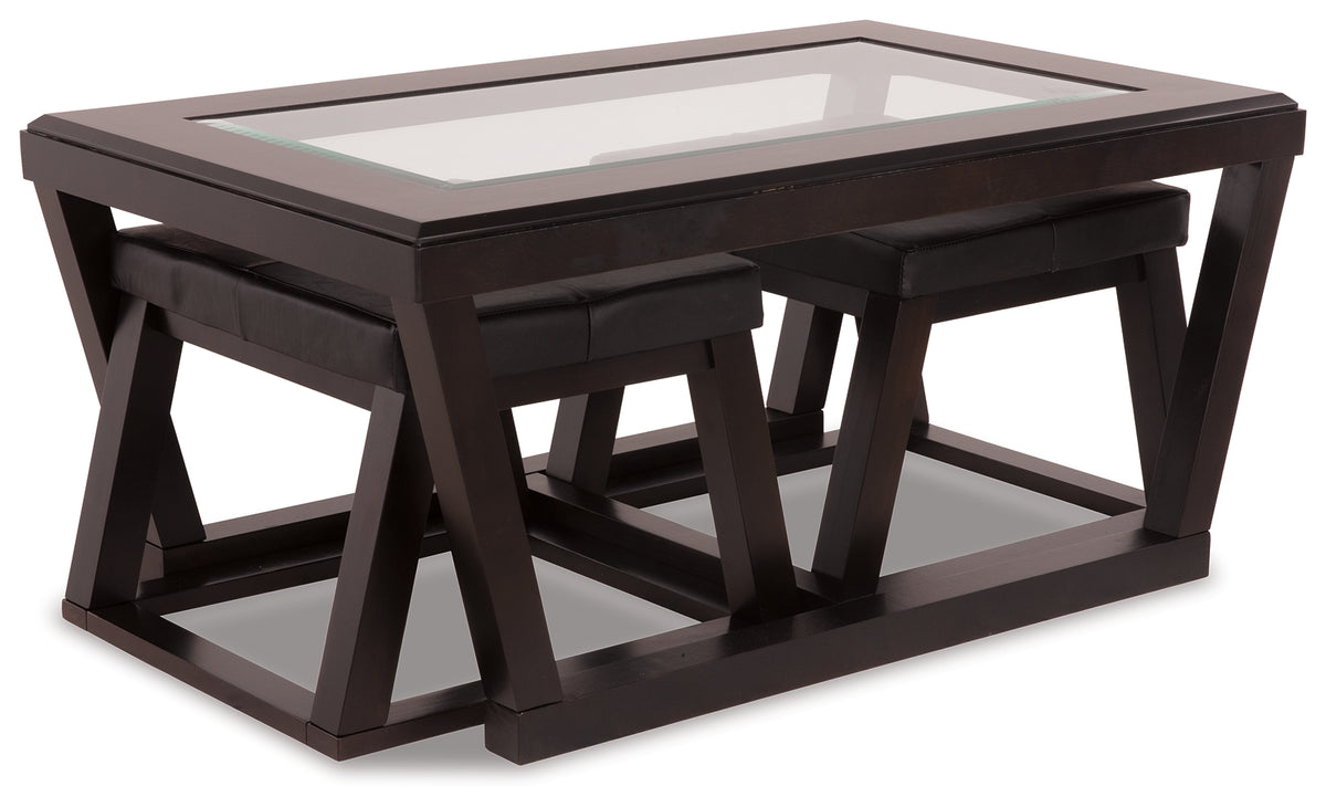 Kelton Coffee Table with Nesting Stools – Ashley Furniture - Brunei
