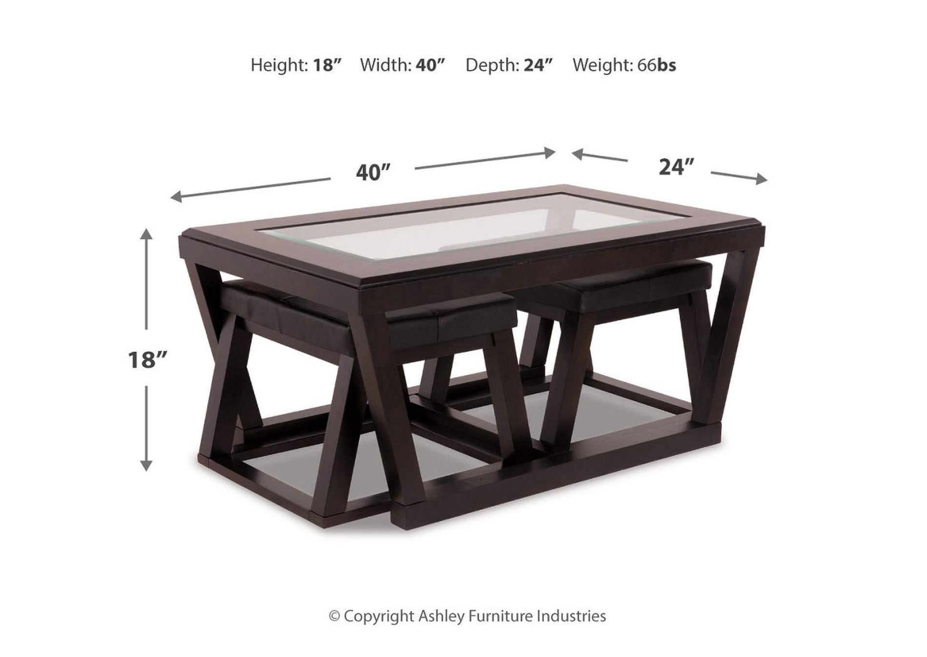 Kelton Coffee Table and 1 End Table Ashley Furniture Brunei