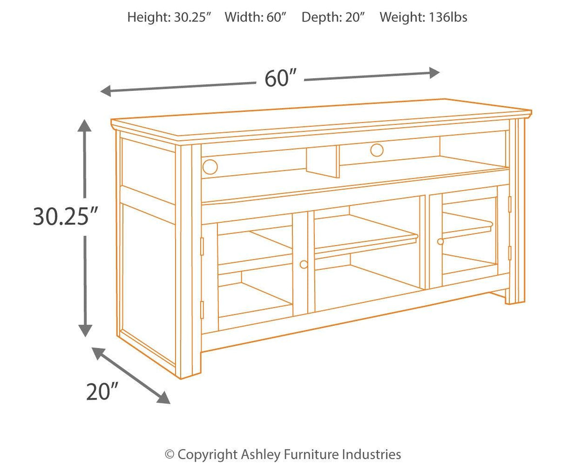 Harpan 60" TV Stand – Ashley Furniture - Brunei